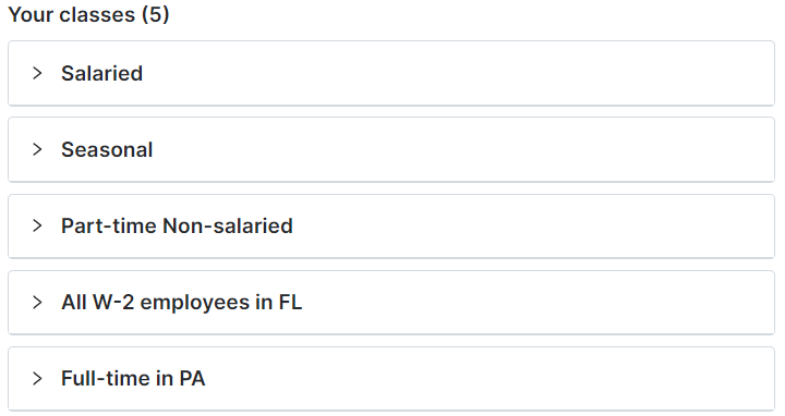 Employee Classes – ICHRA2