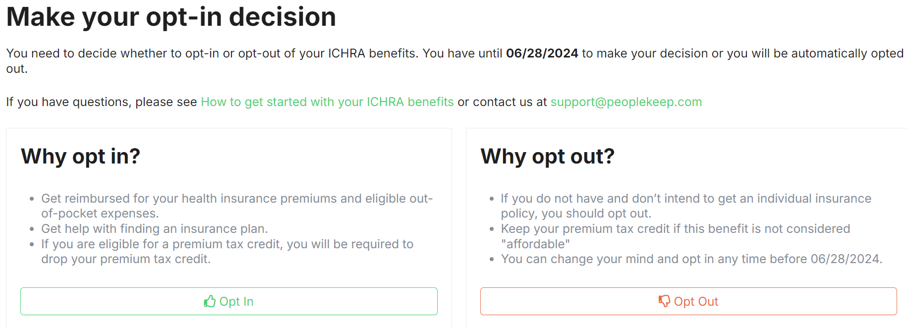 Making Your Opt-In or Opt-Out Decision – ICHRA2